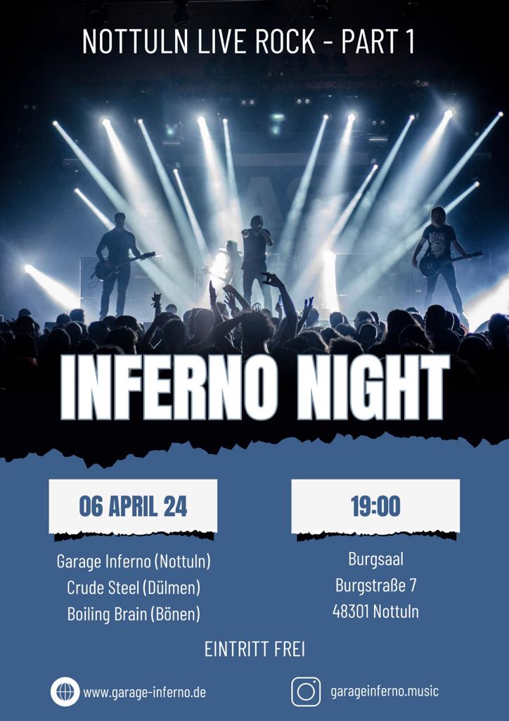 Wir sind Garage Inferno – Die Rock Band aus Nottuln